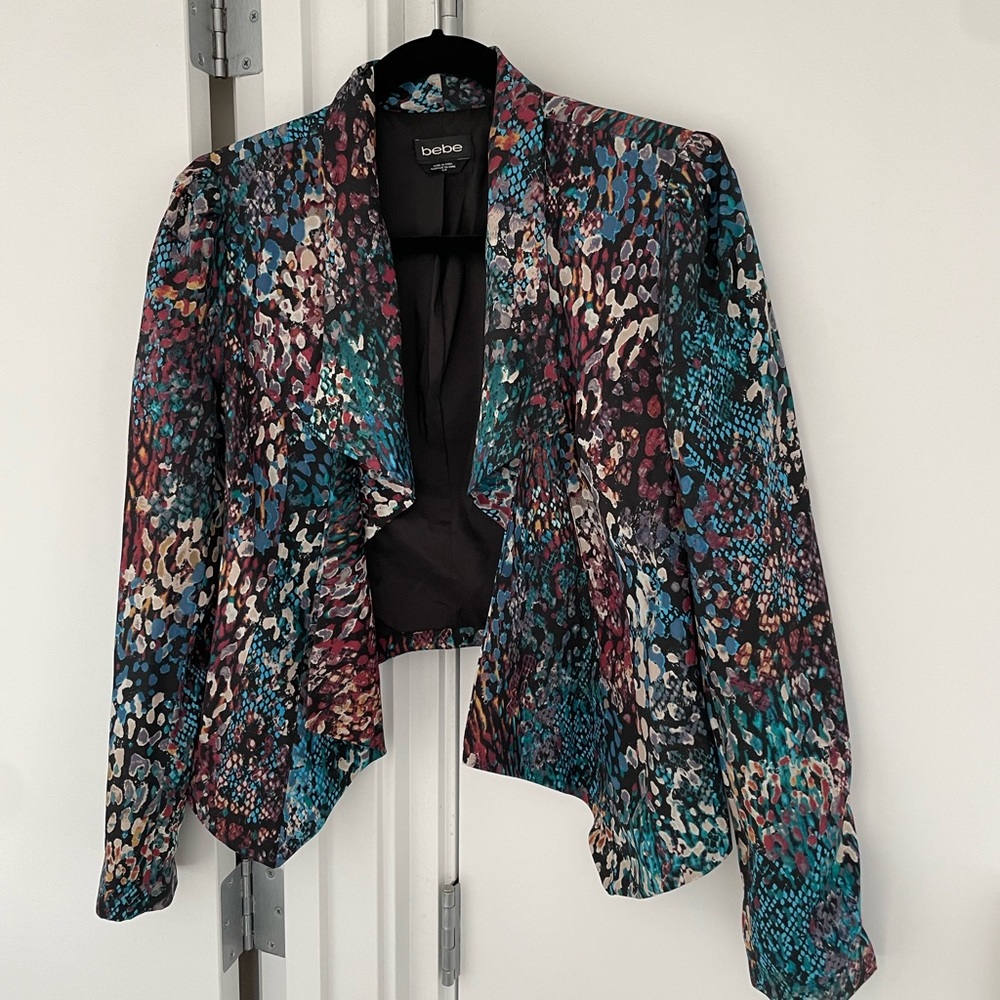 Bebe Cropped Blazer - Gem